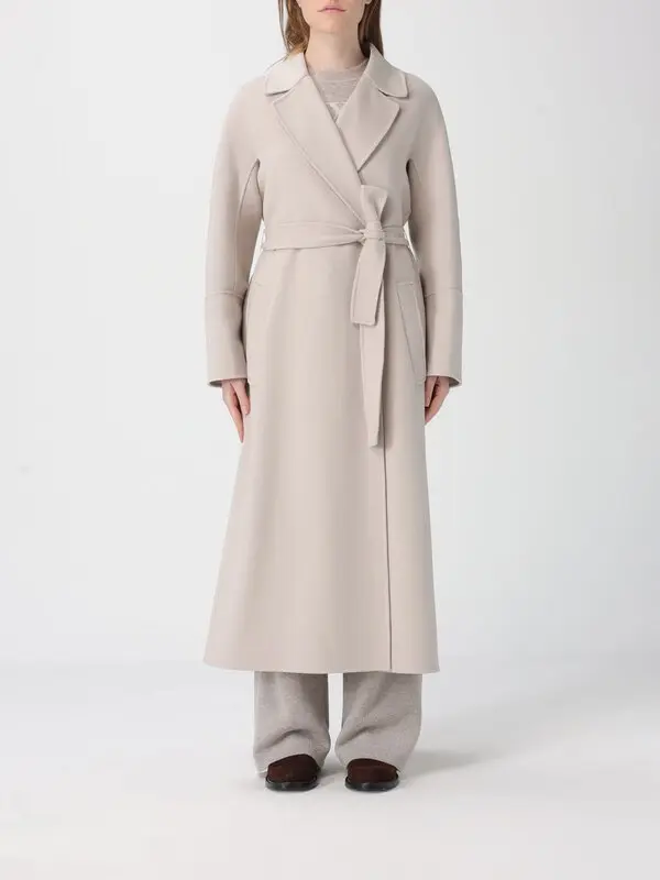 Max Mara Poldo Wool Coat - Natural