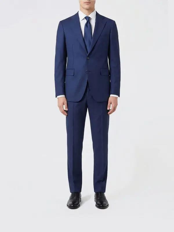 Tagliatore Single-breasted Wool Dress - Navy