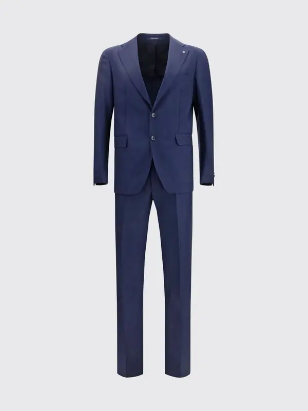 Tagliatore Single-breasted Wool Dress - Navy
