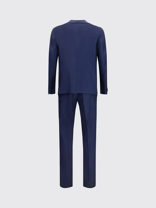 Tagliatore Single-breasted Wool Dress - Navy