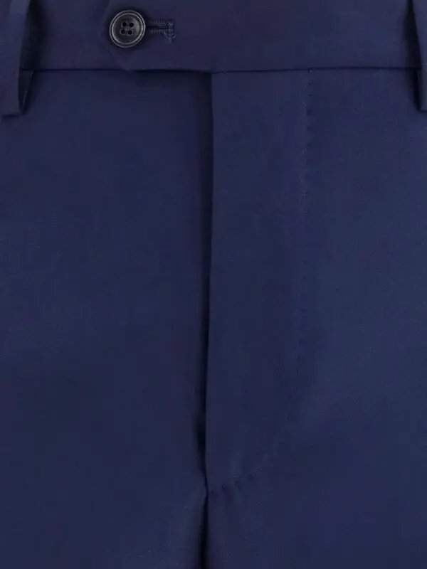Tagliatore Single-breasted Wool Dress - Navy
