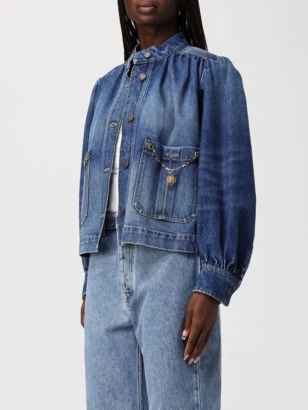 Chloé Cotton Denim Jacket - Indigo