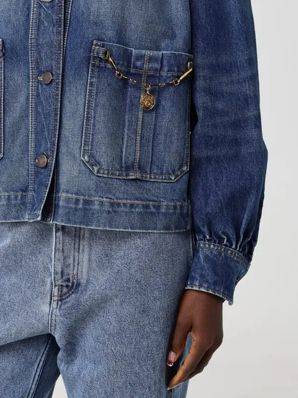 Chloé Cotton Denim Jacket - Indigo