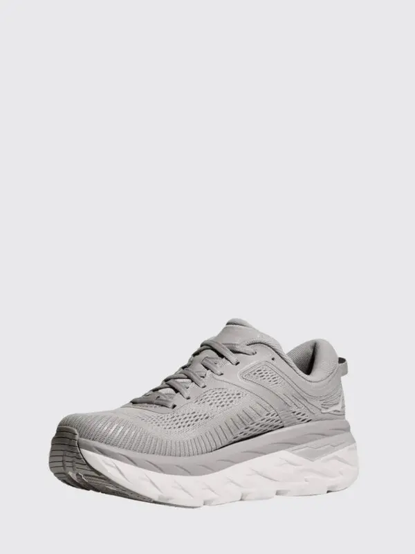 HOKA® Bondi Technical Mesh Lace-up Sneakers - White