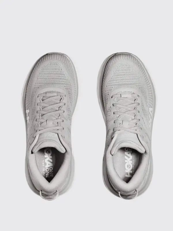 HOKA® Bondi Technical Mesh Lace-up Sneakers - White
