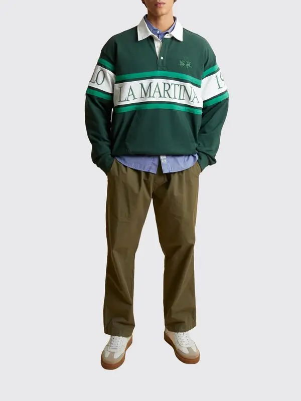 LA MARTINA Striped Polo Shirt