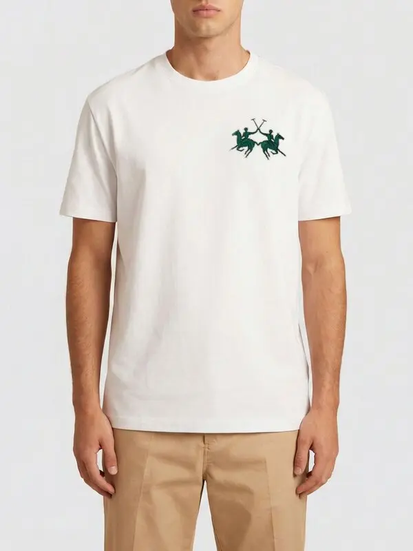 LA MARTINA Cotton T-shirt With Logo - White