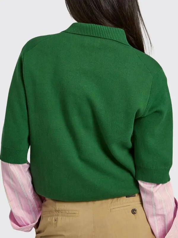 LA MARTINA Cotton Knit Polo With Jacquard Logo