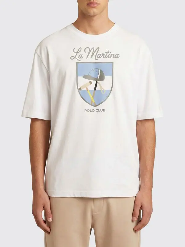 LA MARTINA Printed Cotton T-shirt