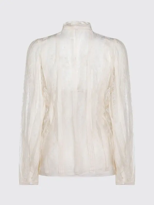 TWINSET Lace Blouse With Sash Neck