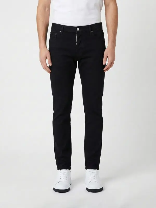 Dsquared2 Skinny Fit Stretch Denim Jeans - Black