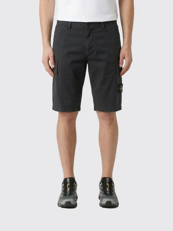Stone Island Cargo Shorts - Black