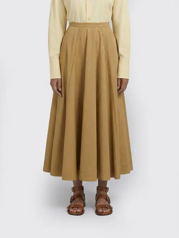 FORTE_FORTE Cotton Full Skirt - Amber