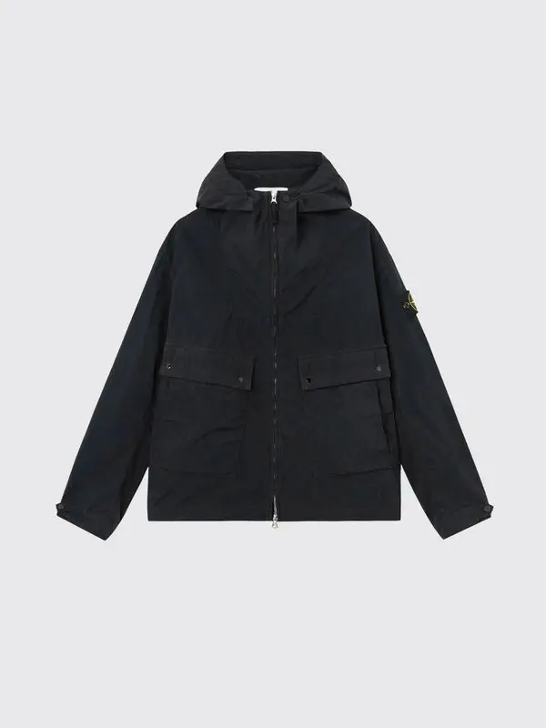 Stone Island Hooded Jacket - Black