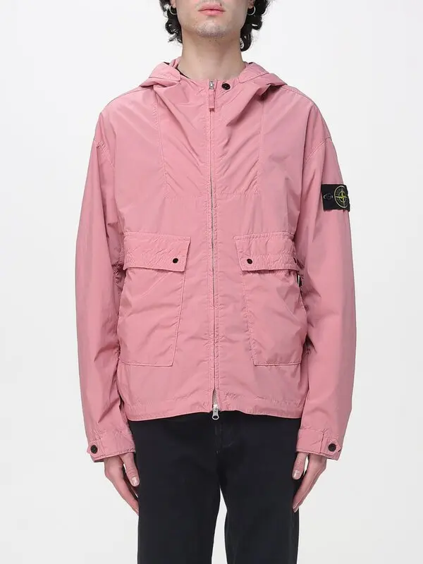Stone Island Hooded Jacket - Pink