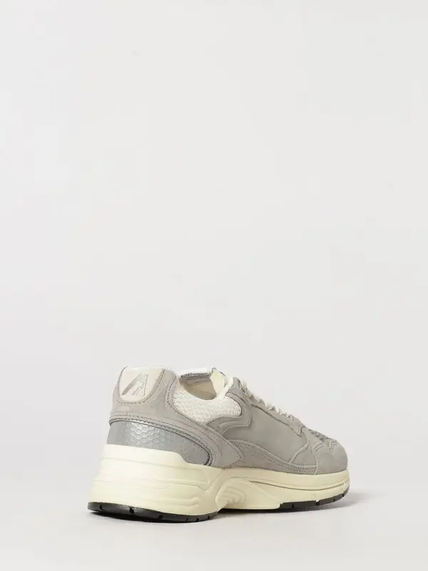 AUTRY Hyperway Bicolour Leather And Mesh Low-top Sneakers - Silver