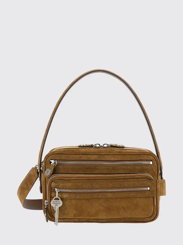 Acne Studios Suede Shoulder Bag - Beige