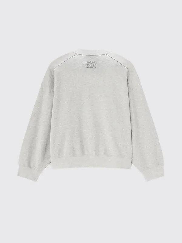 GANNI Relaxed Fit Cotton Jumper - Grey