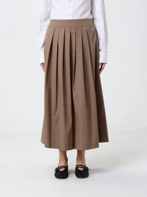 PT TORINO Pleated Midi Skirt - Rope