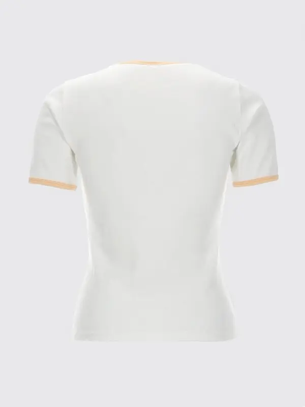 COURREGES T-shirt With Logo Detail - White