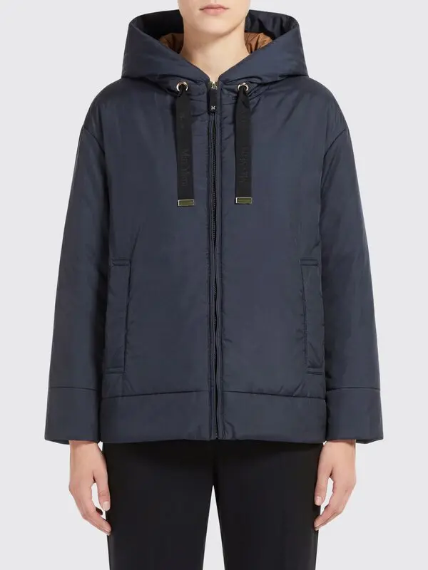 Max Mara Padded Hooded Jacket - Blue
