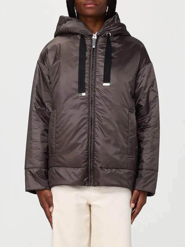 Max Mara Hooded Puffer Jacket - Brown
