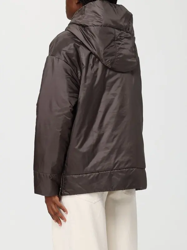 Max Mara Daria Hooded Nylon Puffer Jacket - Brown