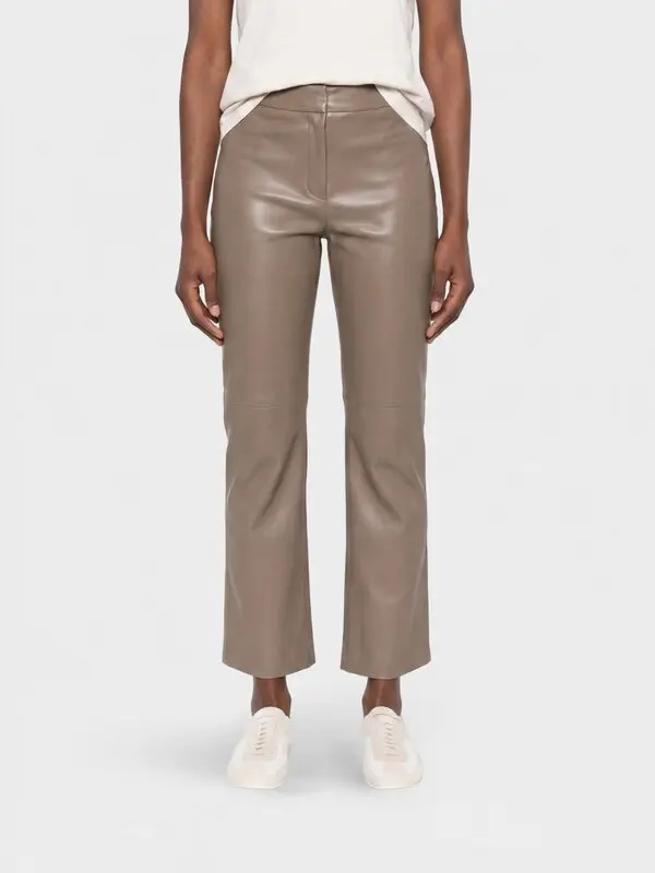 Max Mara Leather Pants - Brown