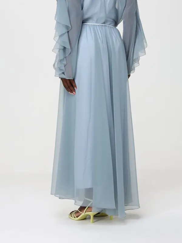 FORTE_FORTE Pleated Maxi Skirt - Grey