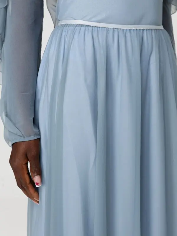 FORTE_FORTE Pleated Maxi Skirt - Grey