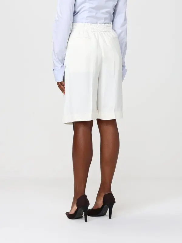 Victoria Beckham Viscose Shorts - Ivory