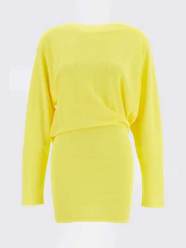Jacquemus Mistral Mini Dress In Stretch Jersey - Yellow
