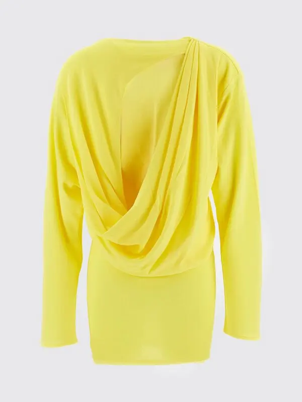 Jacquemus Mistral Mini Dress In Stretch Jersey - Yellow