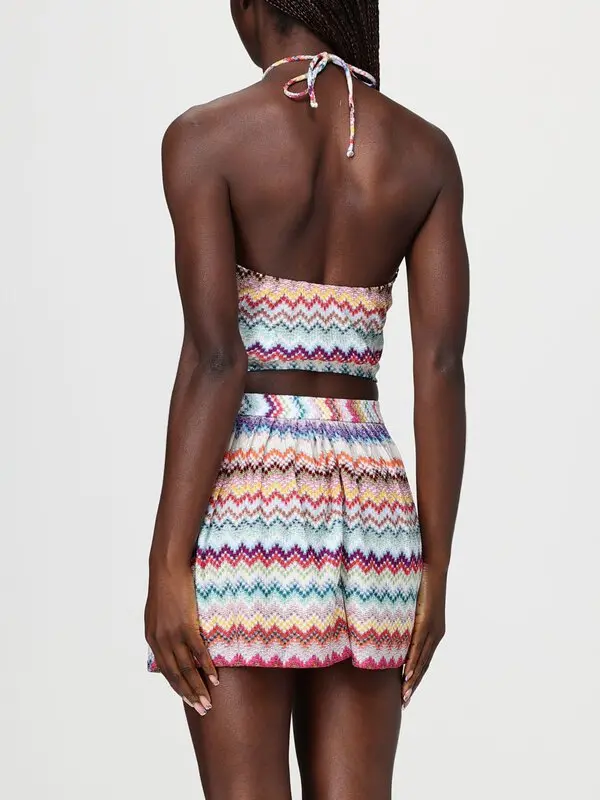 Missoni Lurex Viscose Cropped Halter Top - Fa01
