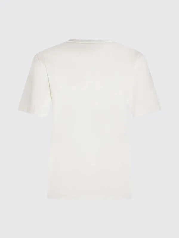 LEMAIRE Black Cotton T-shirt - Cream