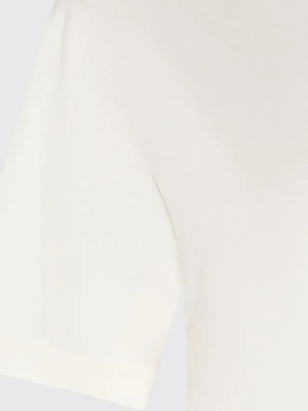 LEMAIRE Black Cotton T-shirt - Cream