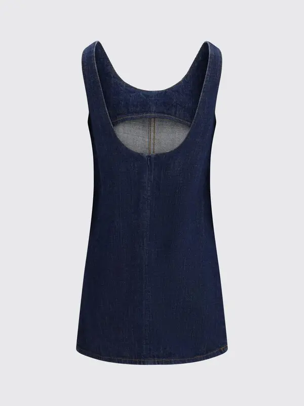 AMI Paris Cotton Denim Mini Dress - Indigo