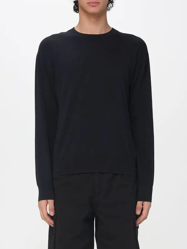LANEUS Crew Neck Pullover - Black