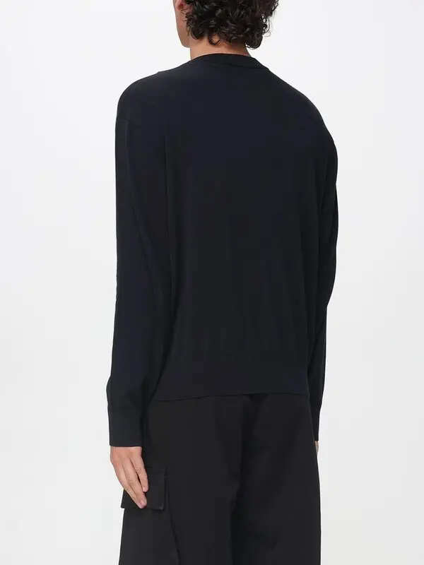 LANEUS Crew Neck Pullover - Black