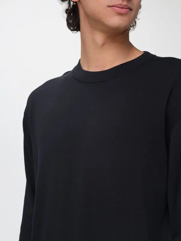 LANEUS Crew Neck Pullover - Black
