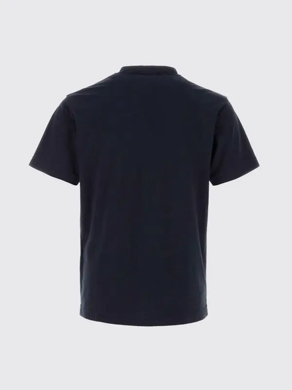 Stone Island Crewneck Cotton T-shirt With Compass Logo Patch On The Chest - Navy