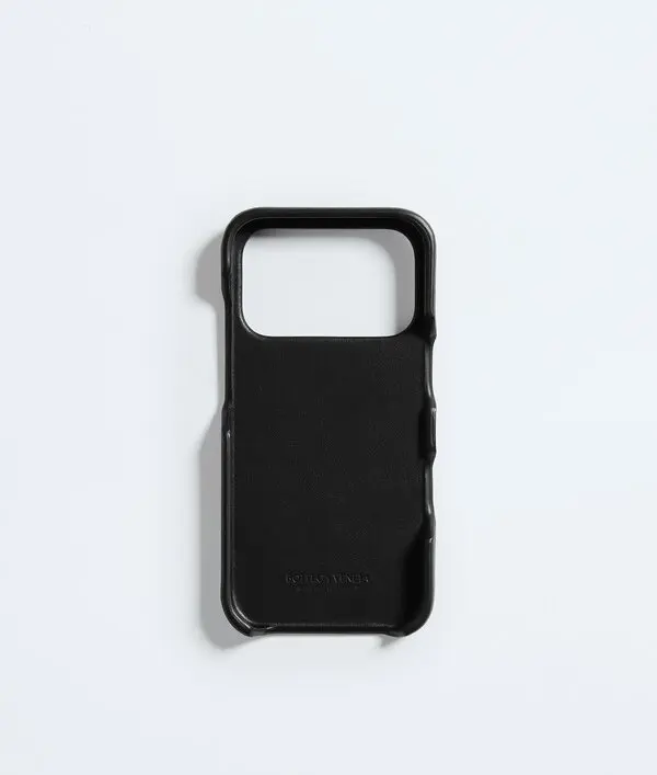 Bottega Veneta Intrecciato Iphone 17 Pro Case - Black