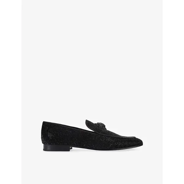 Kurt Geiger Hugh 2 Embellished Velvet Loafers