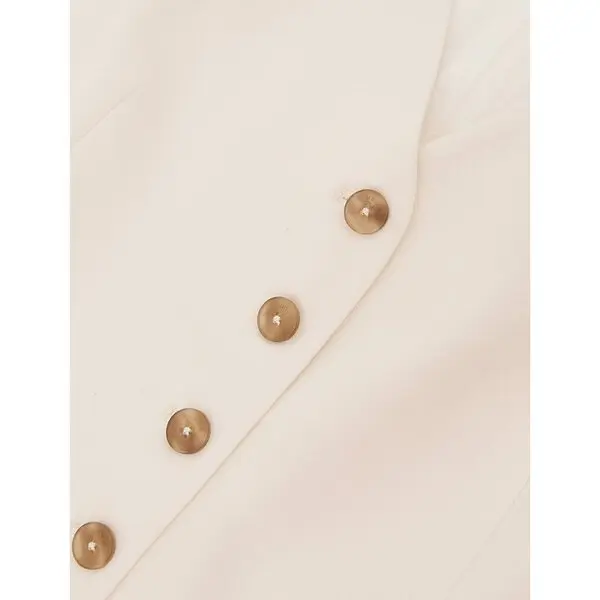 REISS Woven Waistcoat With Button Fastening