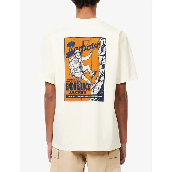 Barbour Terrain Graphic-print Cotton T-shirt