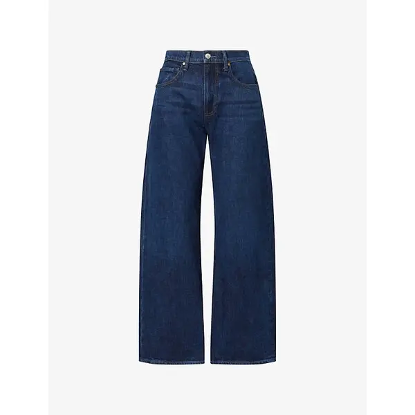 Paige Arellia Skimmer Barrel-leg Denim Jeans - Visage