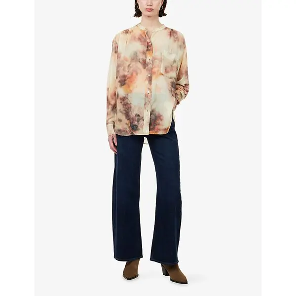 Paige Arellia Skimmer Barrel-leg Denim Jeans - Visage