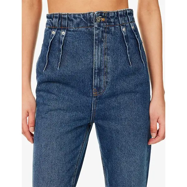 MUGLER Slim-leg Stirrup Denim Jeans - Blue Rinse
