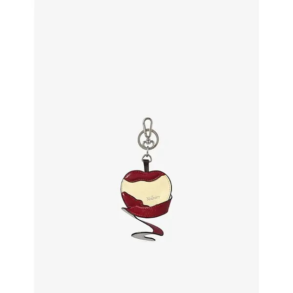Mulberry Peeling Apple Fruit Leather Bag Charm - Multicolour