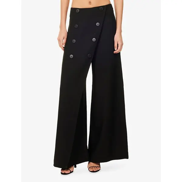Camilla And Marc Rover Wrap-front Woven Trousers